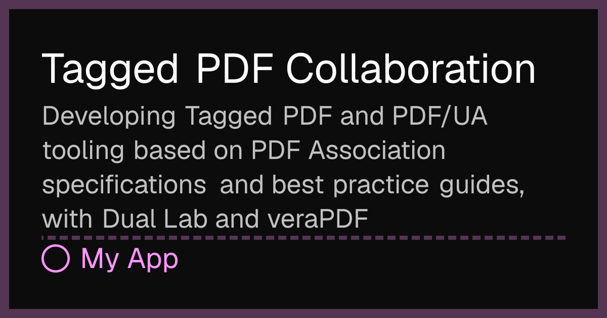 Tagged PDF Collaboration